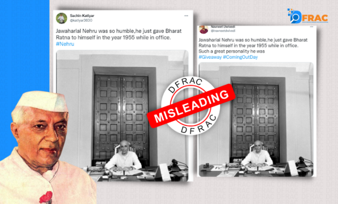 Nehru awarded “Bharat Ratna” to himself! Know the reality of the viral ...